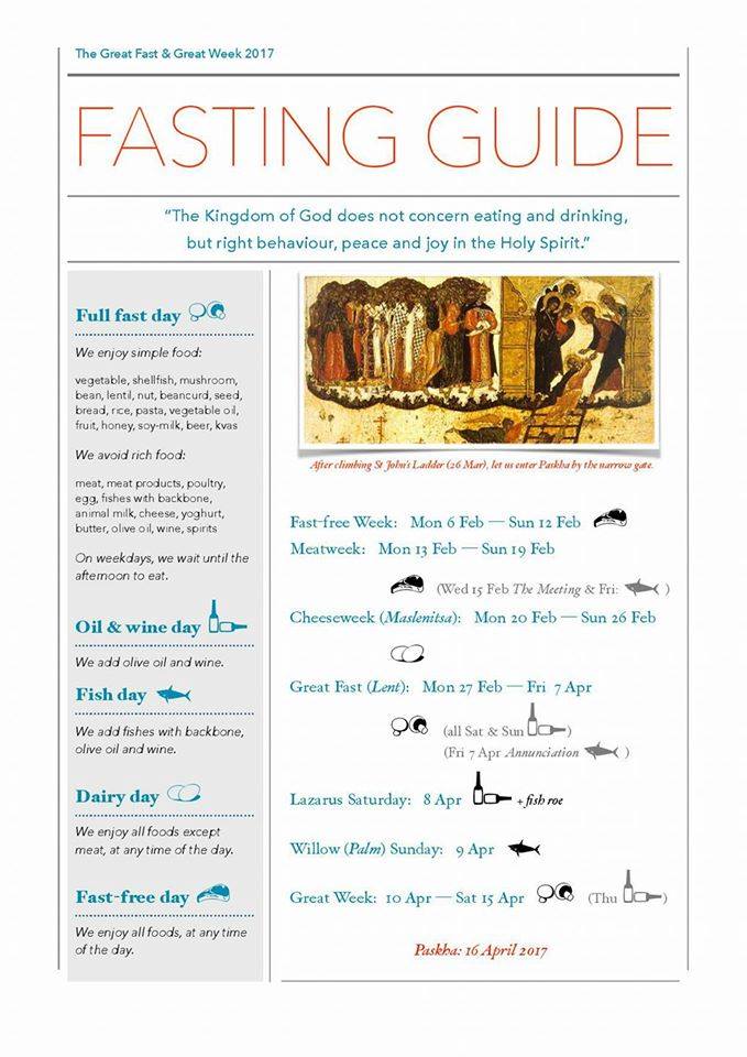 Fasting Guide - St. Michael the Archangel Ukrainian Catholic Church