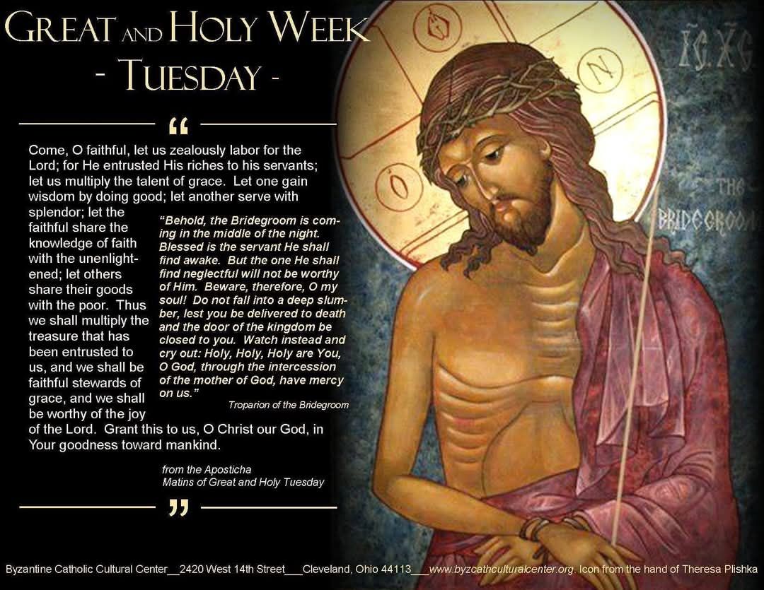 Great and Holy Tuesday - St. Michael the Archangel Ukrainian Catholic ...
